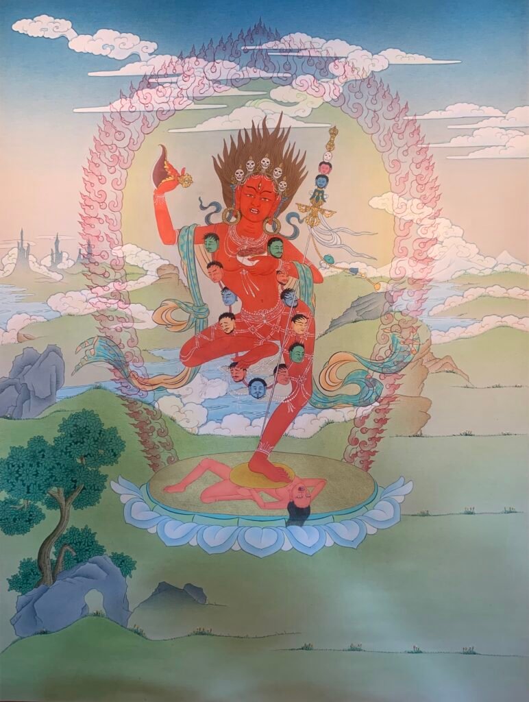 Vajravarahi Thangka Painting 60*45 - Dakini